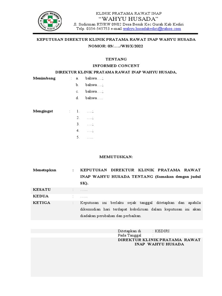 Contoh Format SK | PDF
