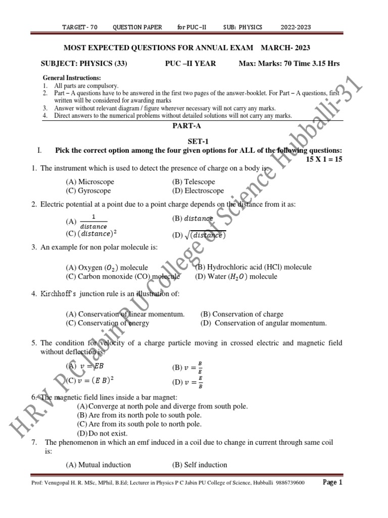 Most Expected Questions-2023 | PDF