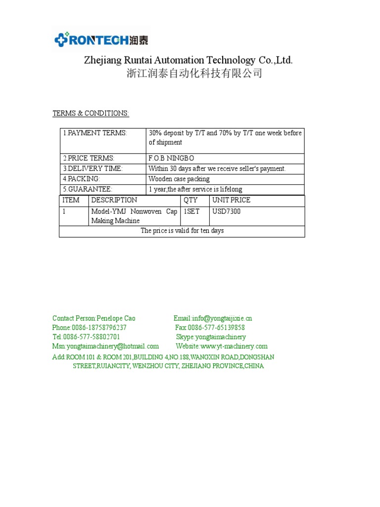 Yt-Model-Ymj New Model Cap Making Machine | PDF | Automation | Welding