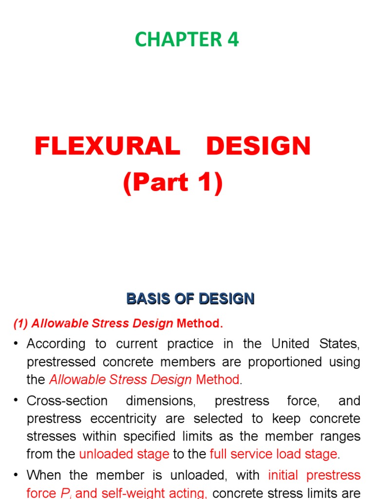 Flexural Design Methods for Prestressed Beams | PDF | Strength Of ...