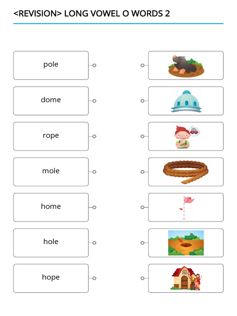 revision-long-vowel-o-words-2-match-up | PDF