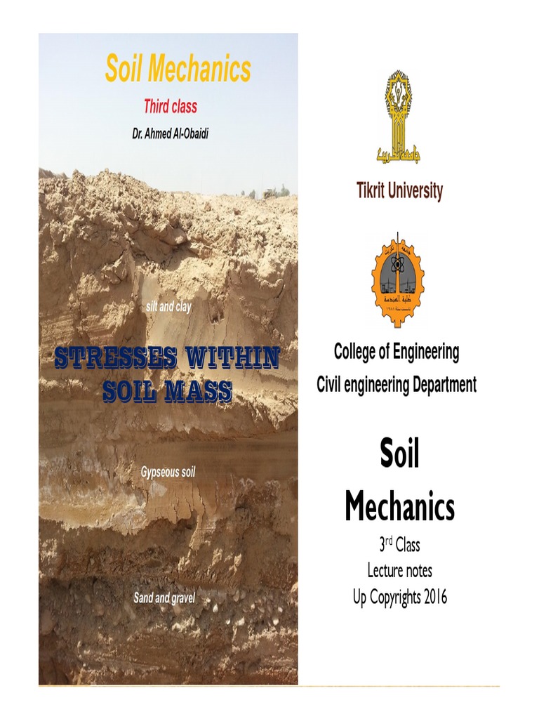 CH 4 Stress Within Soil Mass | PDF | Soil Mechanics | Continuum Mechanics