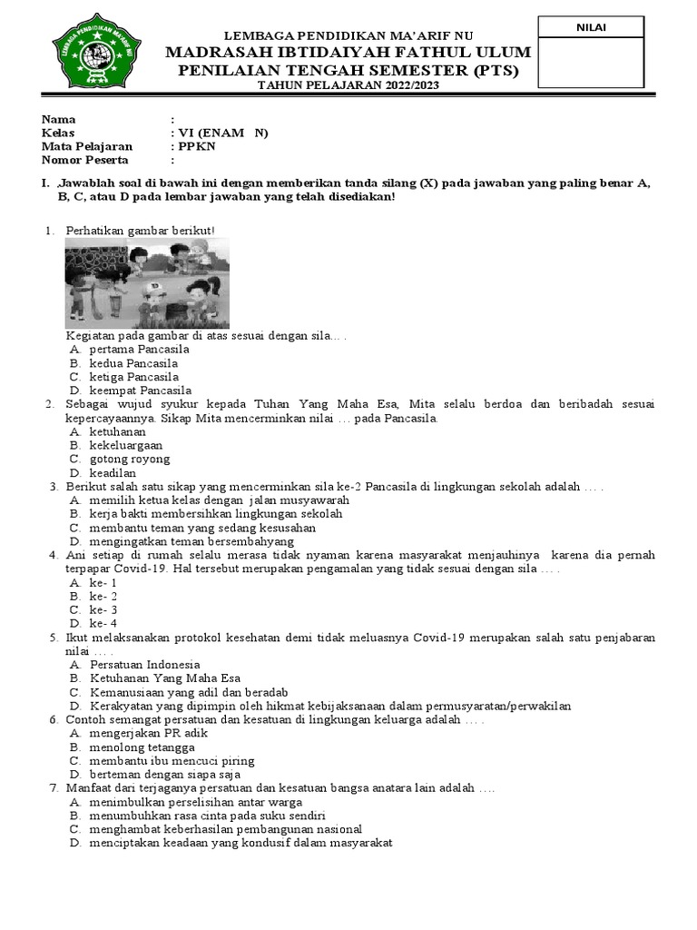 PPKN KLS 6 | PDF | Kesehatan Holistik