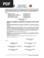 BARANGAY RESOLUTION Reprogramming | PDF | Government