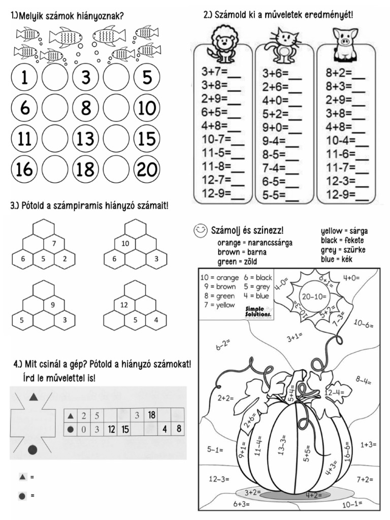 2 - Matek - Év Eleji-Gyakorló-Feladatlap | PDF
