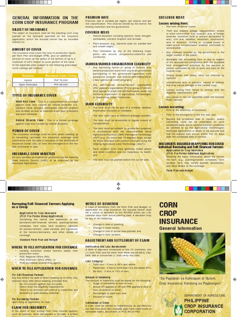 01 Corn Crop Insurance September 03 | PDF | Insurance | Crop Insurance