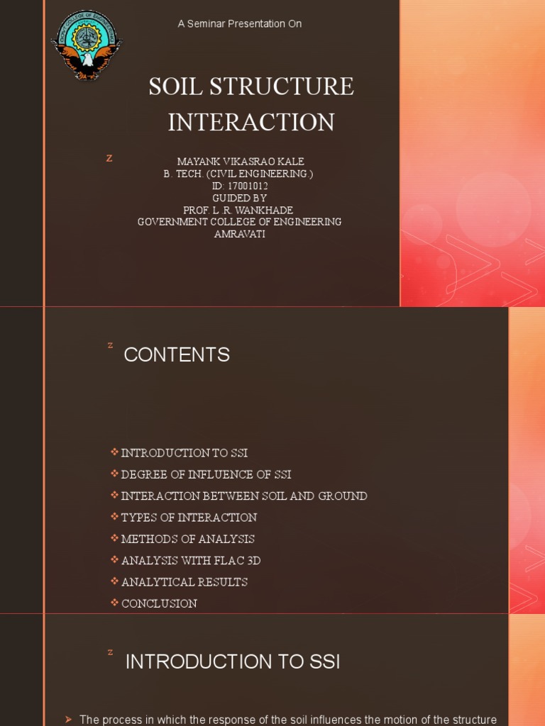An Analysis of Soil-Structure Interaction Effects on the Dynamic Response of Structures Through ...