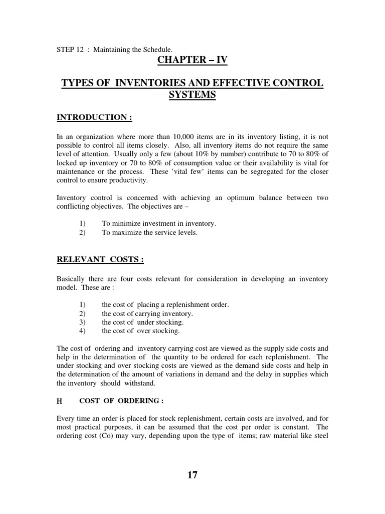 Inventory Control Methods | PDF | Inventory | Business Process Management