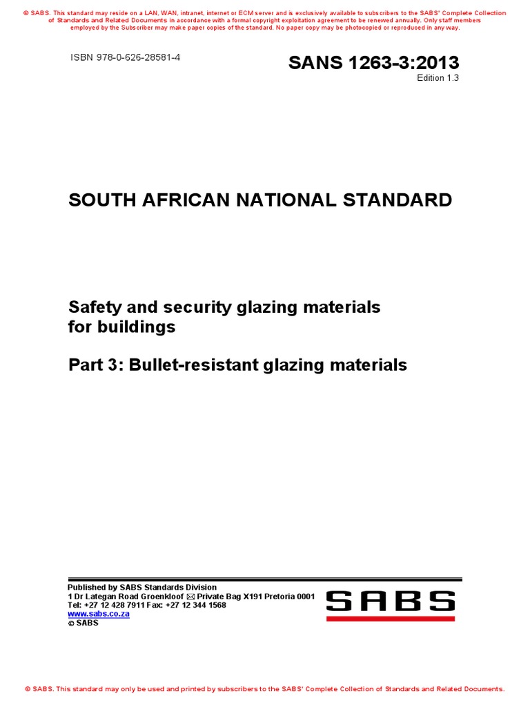 Sans1263 3 | PDF | Copyright | Specification (Technical Standard)