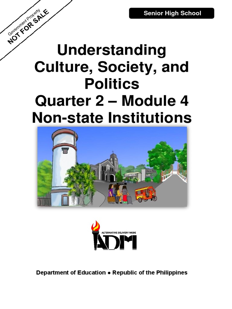 Ucsp q2 Mod4 Nonstateinstitutions v2 | PDF | Cooperative | Non Governmental Organization