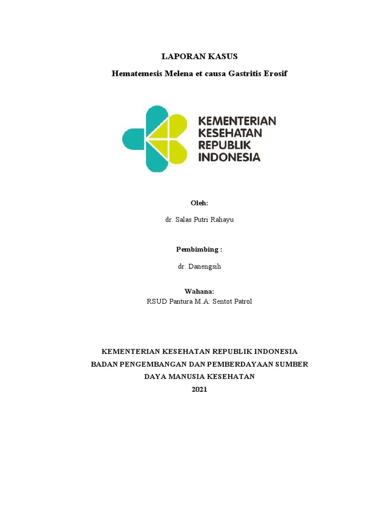 Lapsus Hematemesis Melena | PDF