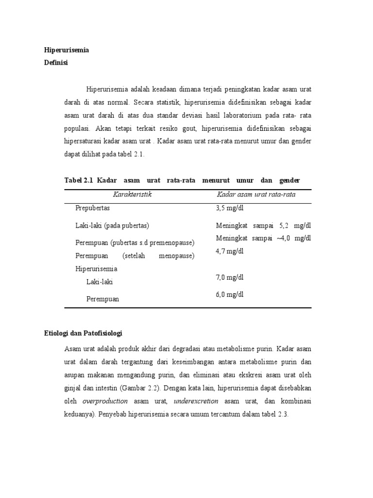 Hiperurisemia | PDF