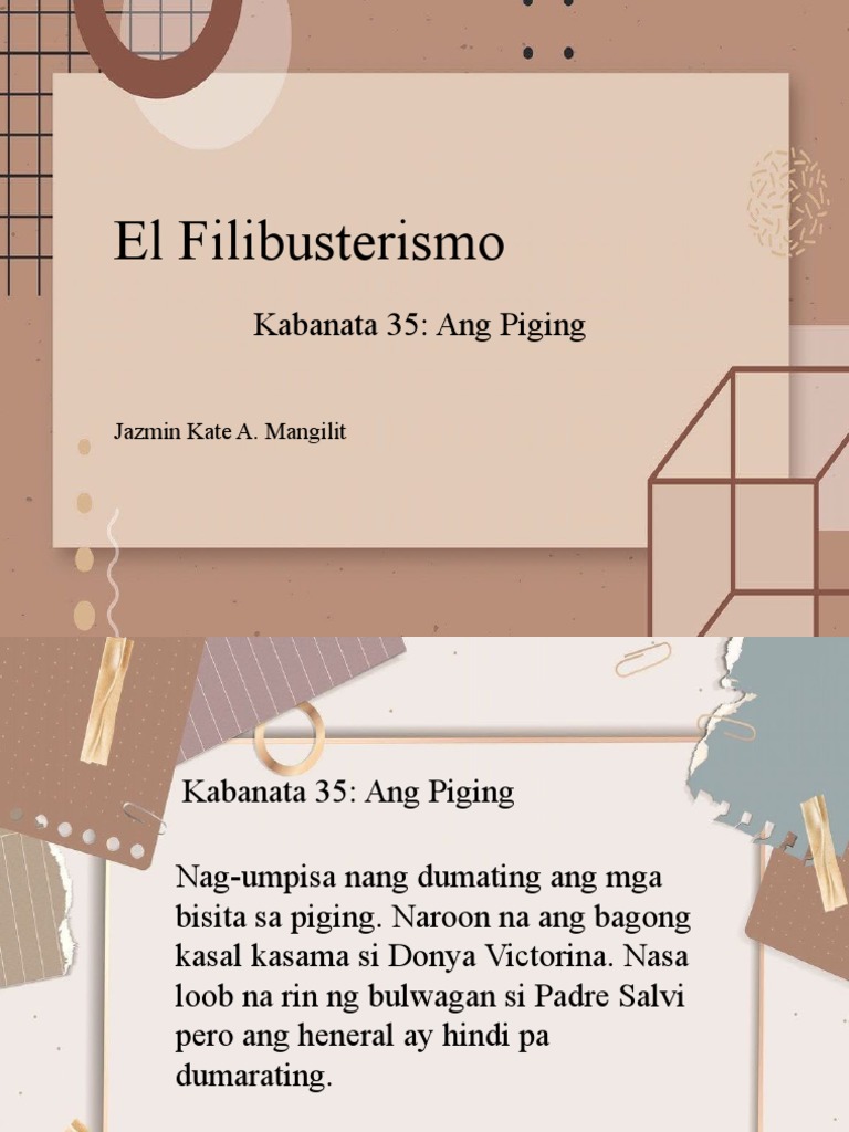 El Filibusterismo Kabanata 35 | PDF