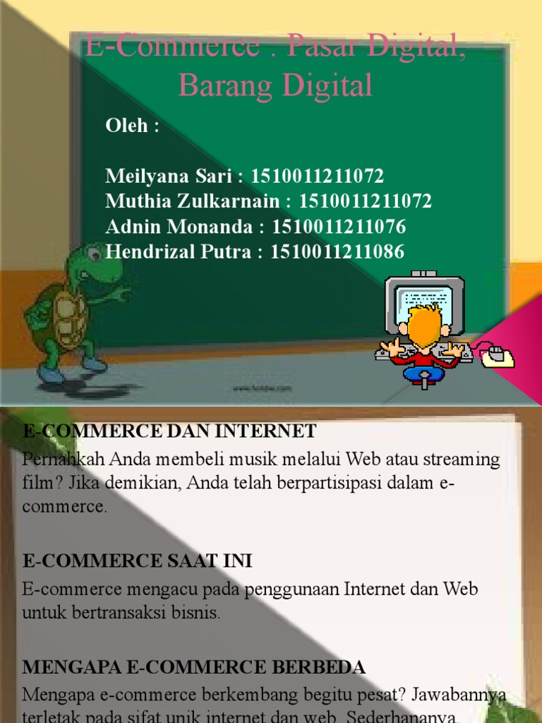 E-Commerce: Pasar Digital dan Barang Digital | PDF