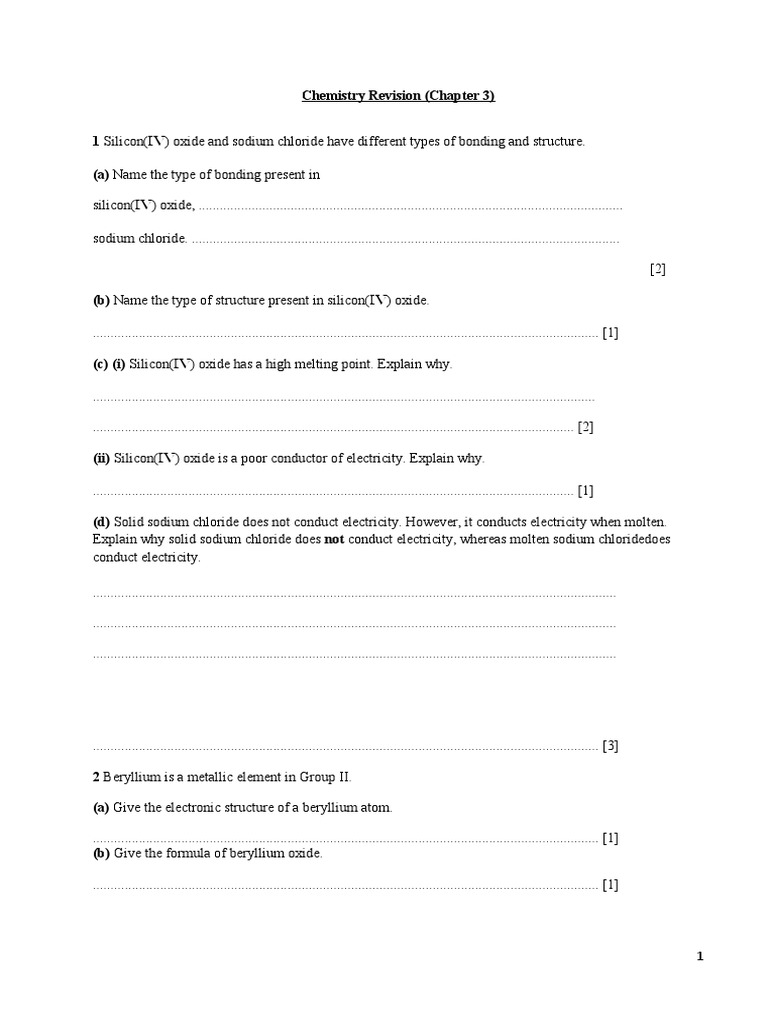 C3 | PDF | Chemical Bond | Chemical Elements