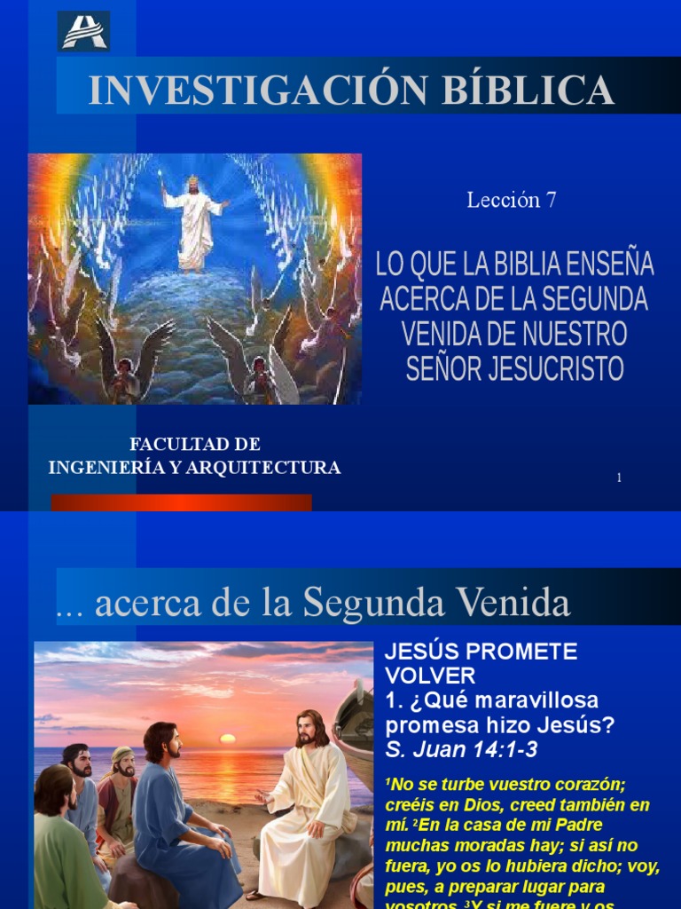 La Segunda Venida de Jesús | PDF | Jesús | Evangelio de Mateo