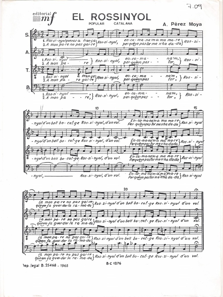 7 - El Rossinyol - Trad. Catalana | PDF