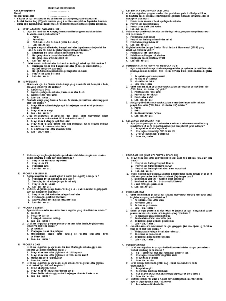 Instrumen Indek Kepuasan Dan Harapan Masyarakat (Ikhm) | PDF