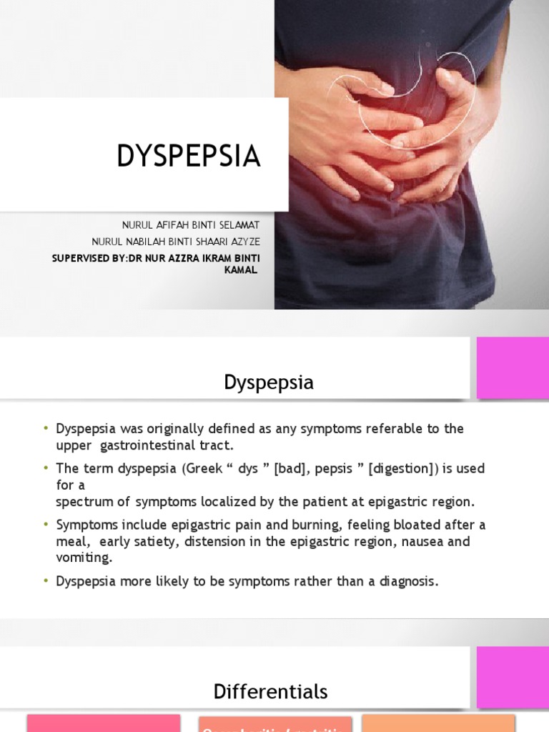 Dyspepsia Final | PDF | Gastroesophageal Reflux Disease | Indigestion