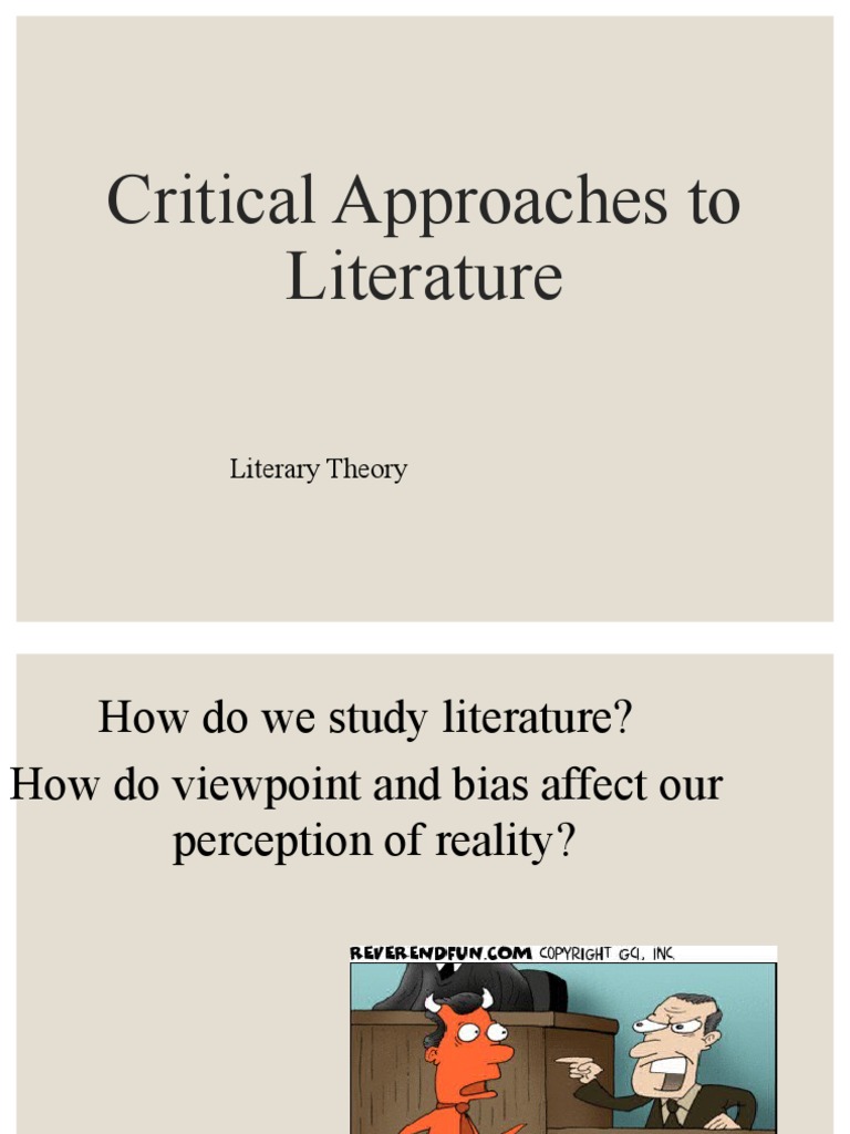 Critical Approaches To Literature 2023 | PDF | Karl Marx ...
