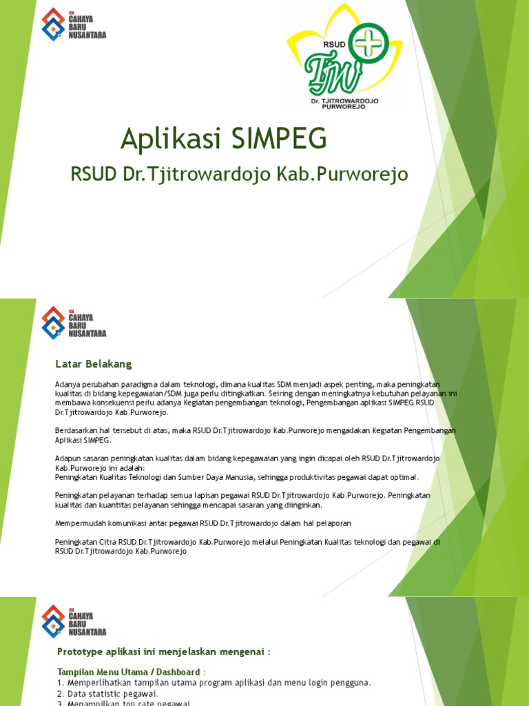 Aplikasi SIMPEG | PDF | Karier & Perkembangan | Bisnis