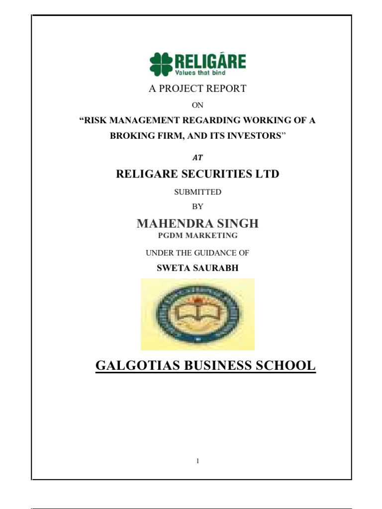 Religare Broking Overview and Insights | PDF | Financial Markets ...
