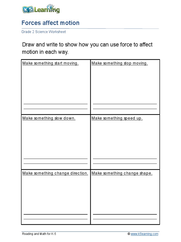 Worksheet 2.motion | PDF