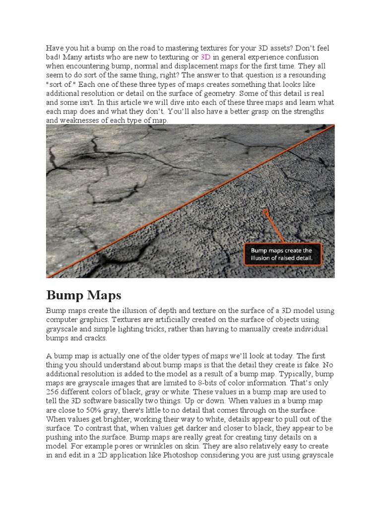 Normal Vs Bump Vs Disp | PDF | 3 D Computer Graphics | Texture Mapping
