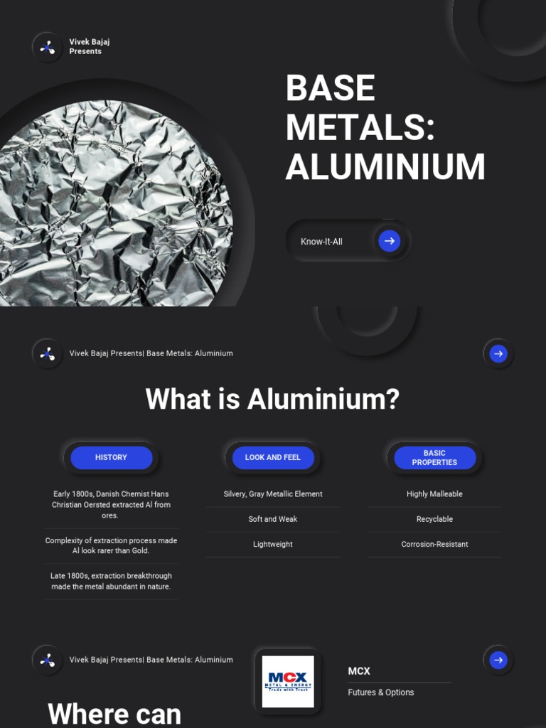 Aluminium Presentation | Download Free PDF | Aluminium | Metals