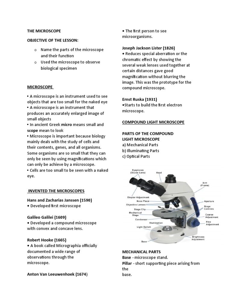 The Microscope | PDF | Microscope | Glass Applications