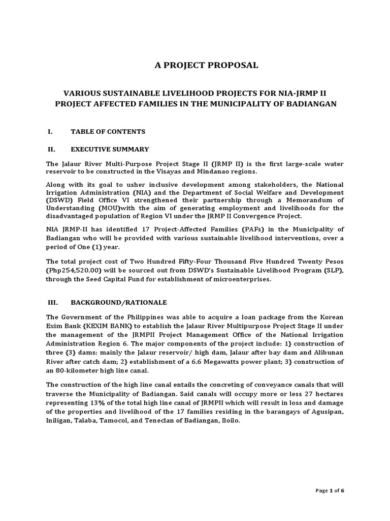 Various Livelihood Projects | PDF | Chicken | Economies