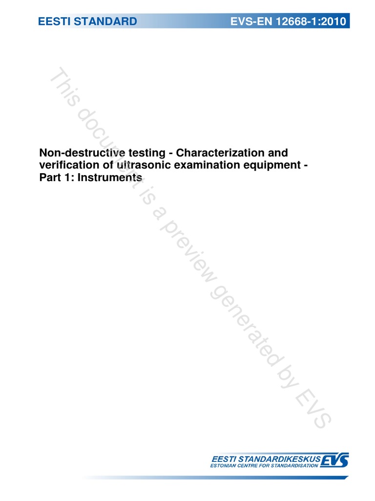 En 12668 1 2010 | PDF