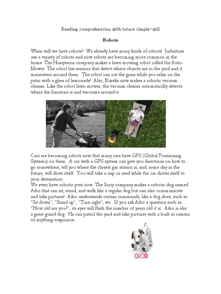 Future Reading Comprehension with Robots | PDF