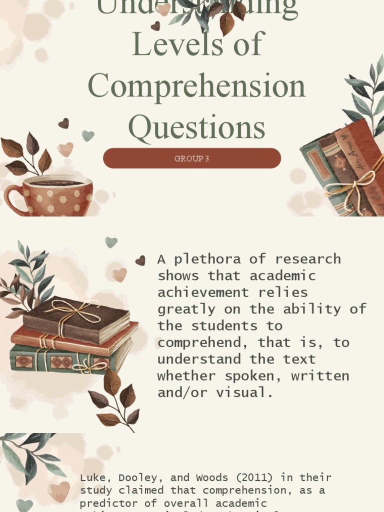 Reporting G3 | PDF | Reading Comprehension | Cognition