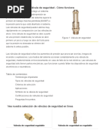 Componentes de Válvulas de Seguridad PSV | PDF | Presión | Tornillo