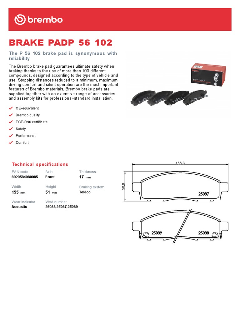 Brembo - P 56 102 | PDF