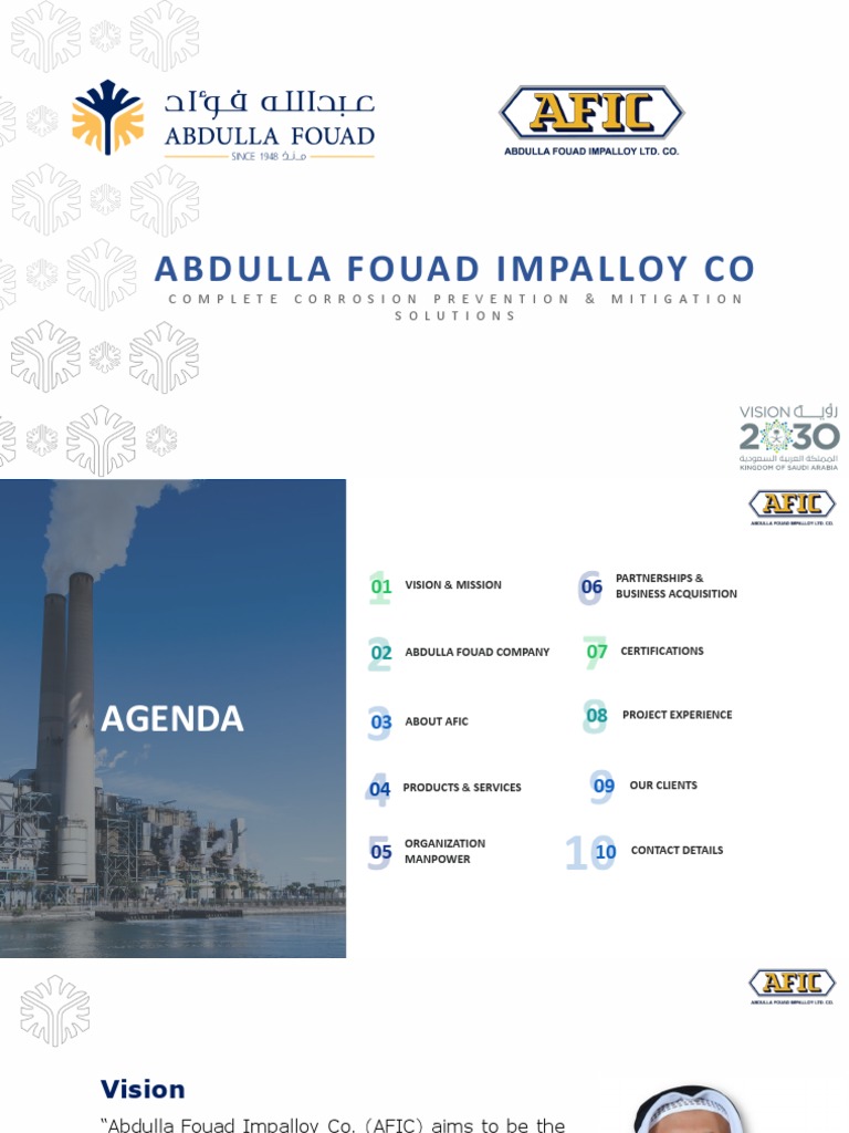 AFIC Company Profile 2021 | PDF | Pipeline Transport | Corrosion