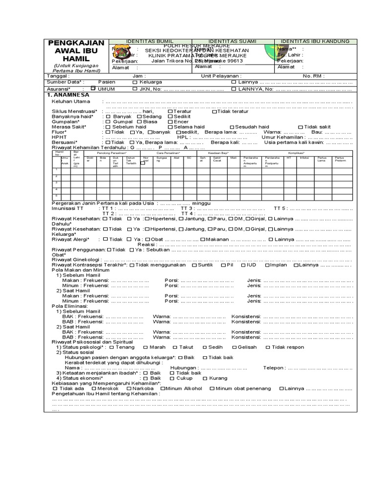 RMJ Asesment Awal RJ KIA | PDF