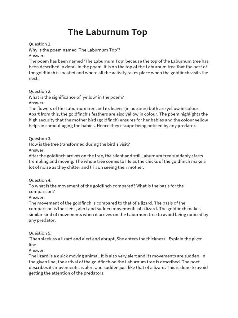 The Laburnum Top Chapter | PDF | Birds