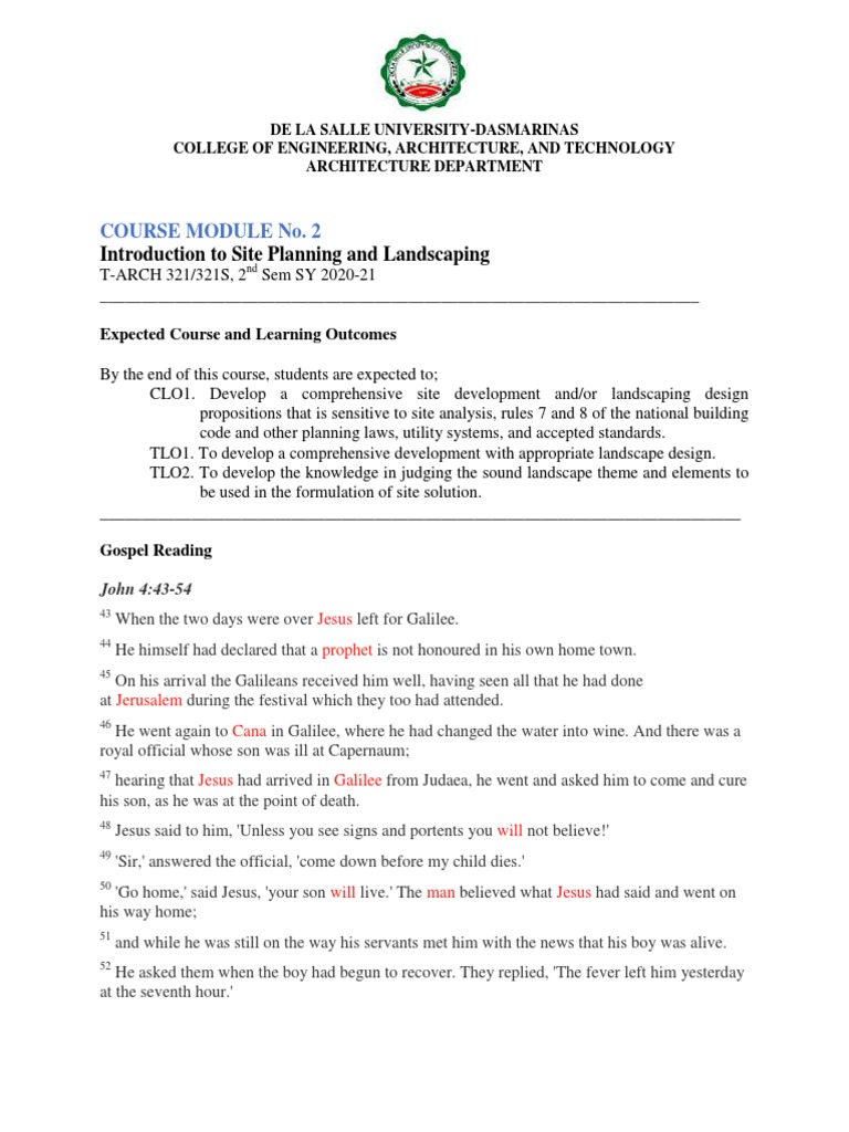 Module 2 Introduction To Site Planning and Landscaping | PDF | Retreat ...