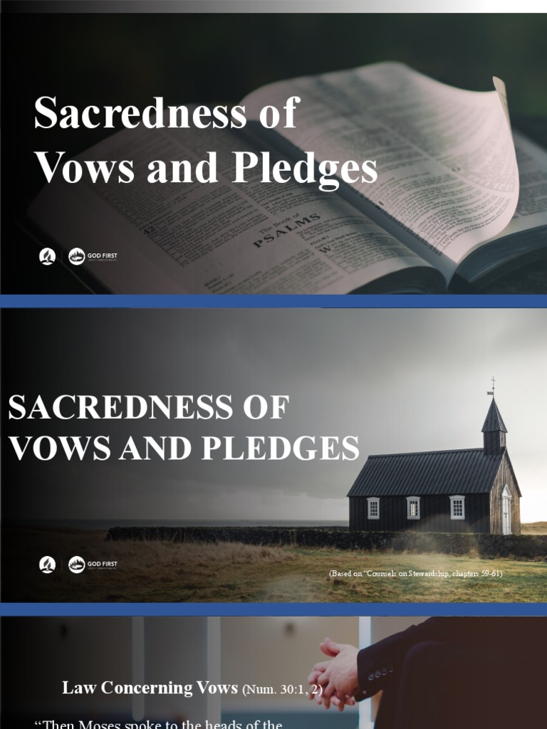 01 Sacredness of Vows and Pledges | PDF | Old Testament Books | Hebrew ...
