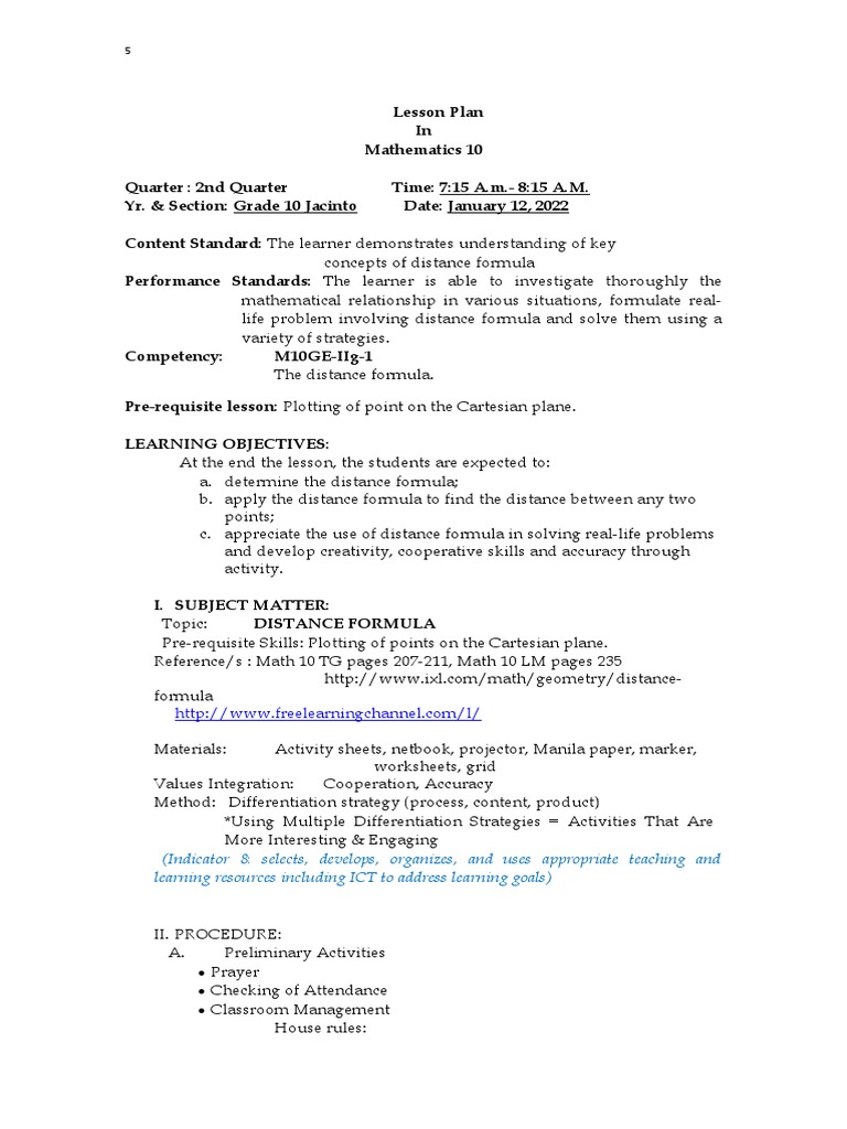 Lesson Plan For Cot 3rd Quarter | PDF | Teachers | Learning Lesson Plan For Cot 3rd Quarter | PDF | Teachers | Learning