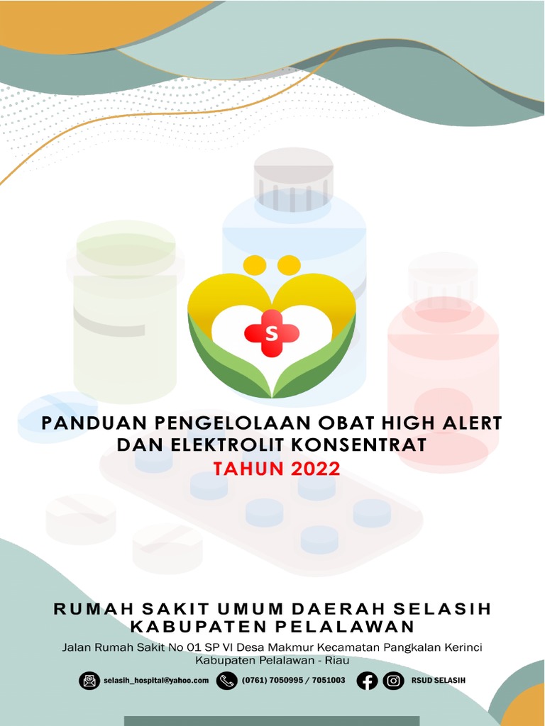 Panduan Pengelolaan Obat High Alert Dan Elektrolit Konsentrat | PDF