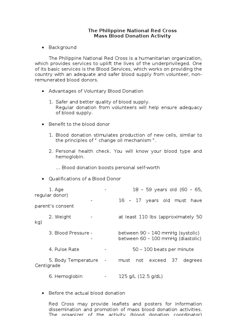 MBD Guidelines With Pledge Form | PDF | Blood Donation | Blood