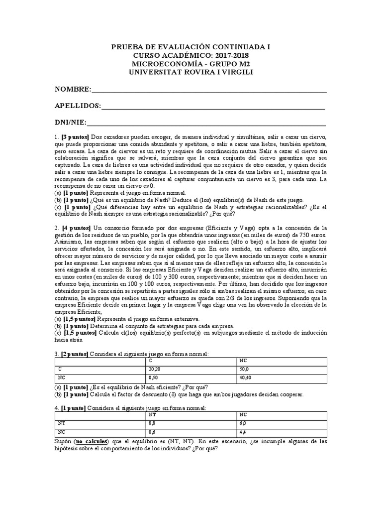 P1 | PDF | Microeconomía