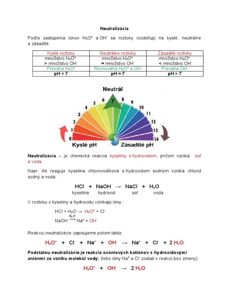 Neutralizácia | PDF