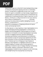 Welcome Address Tagalog | PDF