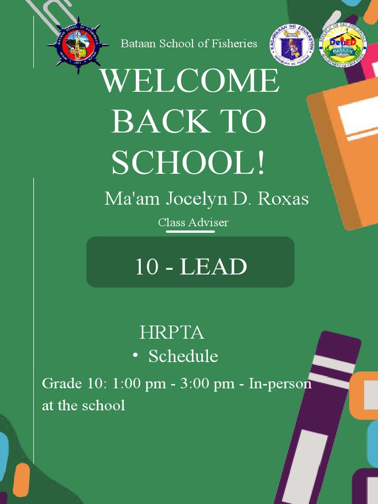 Green Playful Welcome Back To School Newsletter | PDF