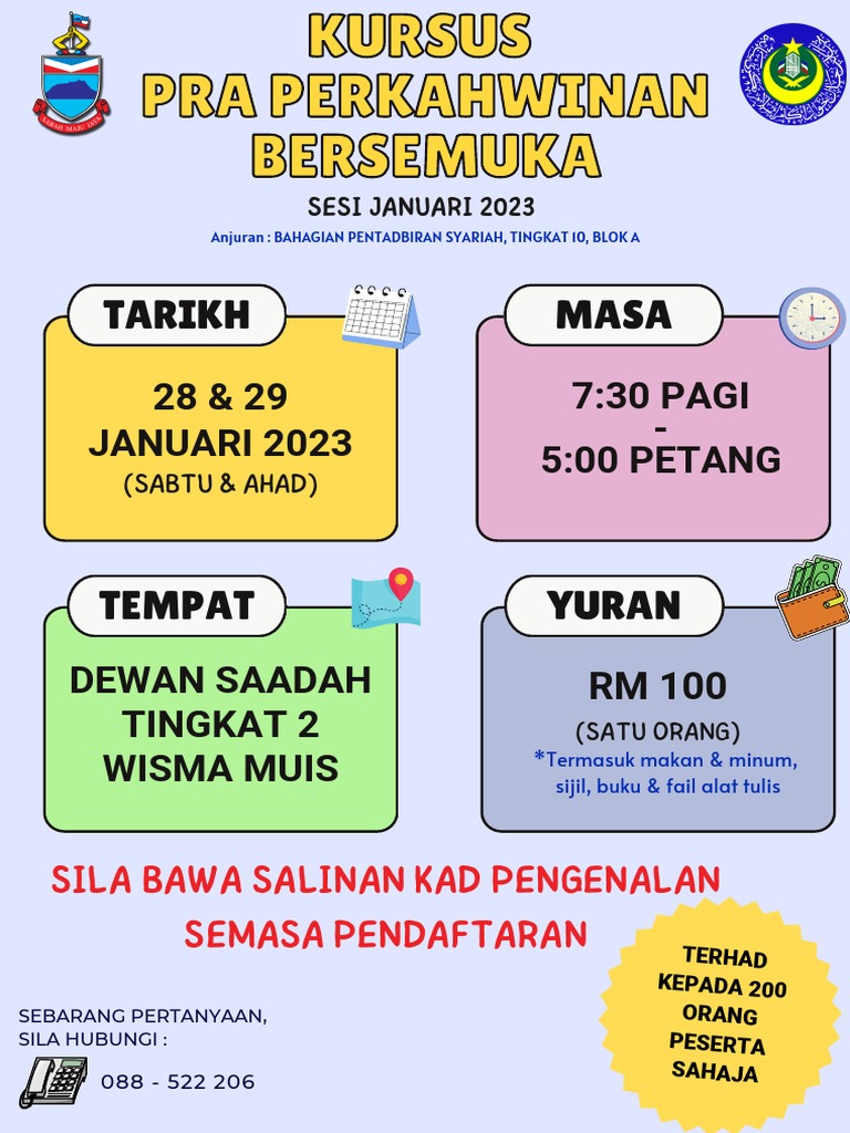 Poster Kursus Kahwin Bulan Jan 2023 | PDF