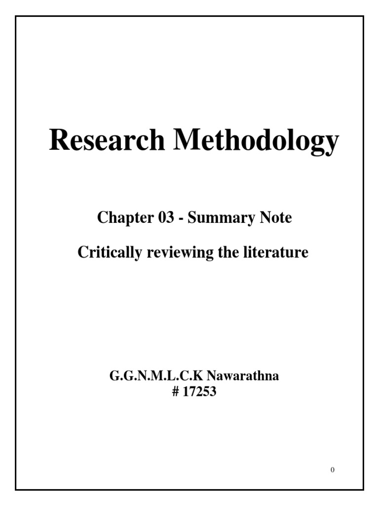 Chapter 3 Summary - 17253 | PDF | Theory | Analysis